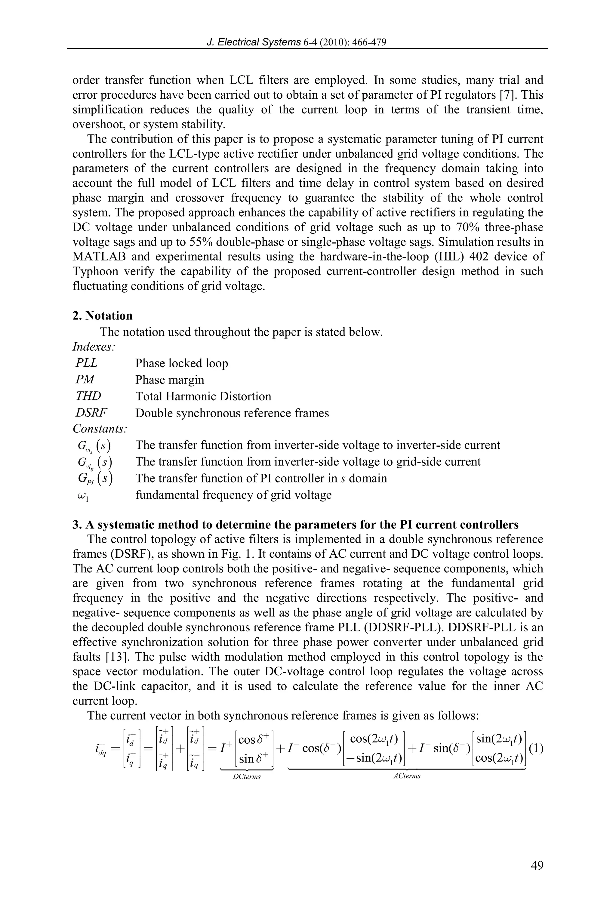 9 A Systematic Parameter Tuning Of Pi Current Controller For Lcl Type Active Rectifiers Under