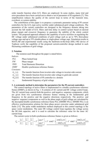 [9] a systematic parameter tuning of pi current controller for lcl type active rectifiers under ...