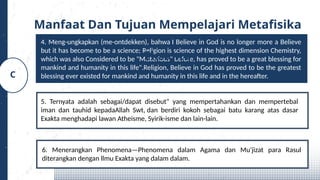 MENGENAL METAFISIKA KETUHANAN, METAFISIKA EKSAKTA | PPTX