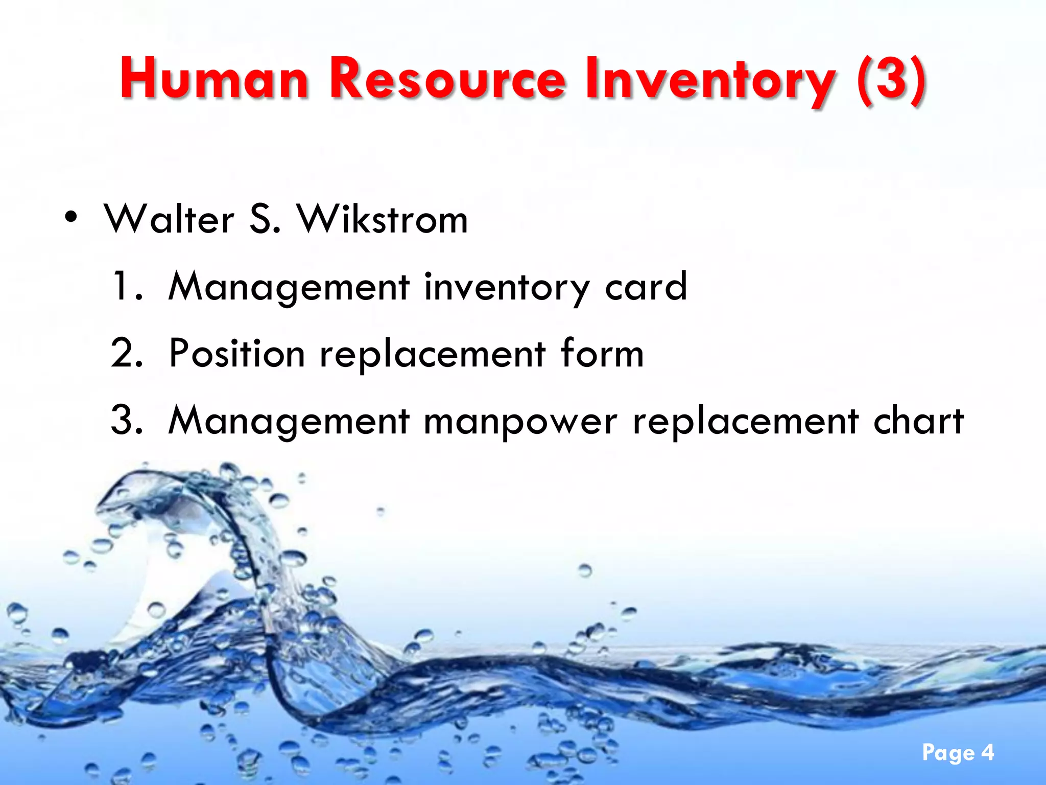 Human resource inventory (alat untuk merencanakan SDM) | PDF