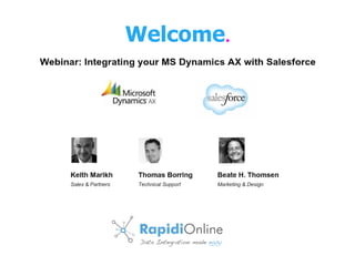 [Webinar] How to integrate MS Dynamics AX with Salesforce | PDF