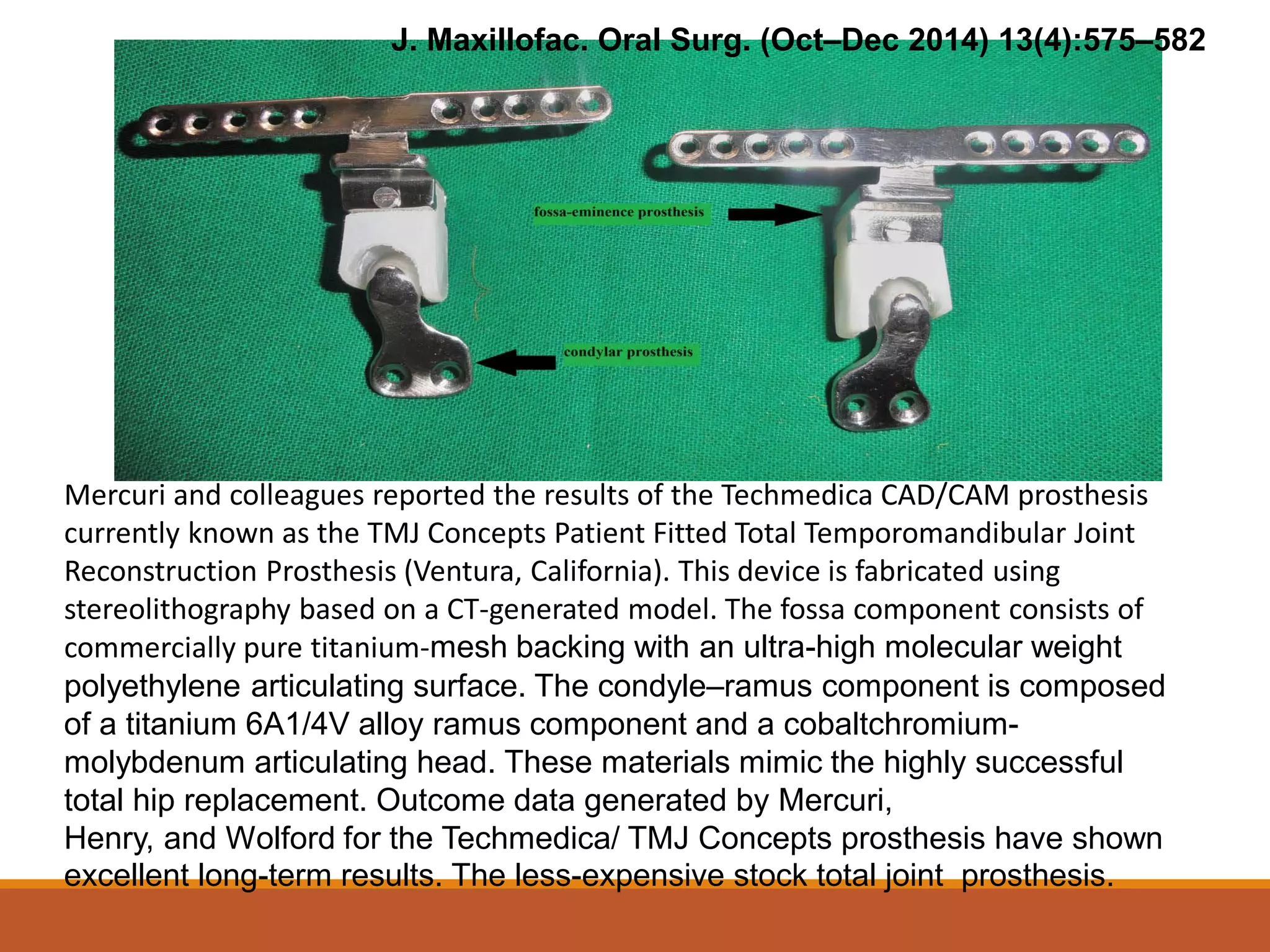 9 autogenous temporomandibular joint replacement | PDF