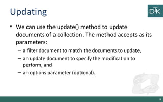 9b. Document-Oriented Databases lab | PPT