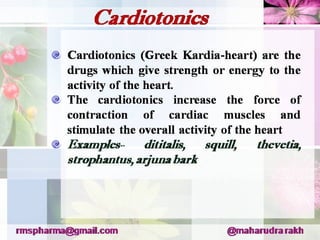 9b. cardiotonics | PPT