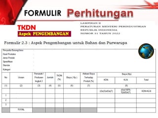 PROSES Perhitungan TKDN Aspek PENGEMBANGAN _"Alat-Alat Kesehatan". | PPTX