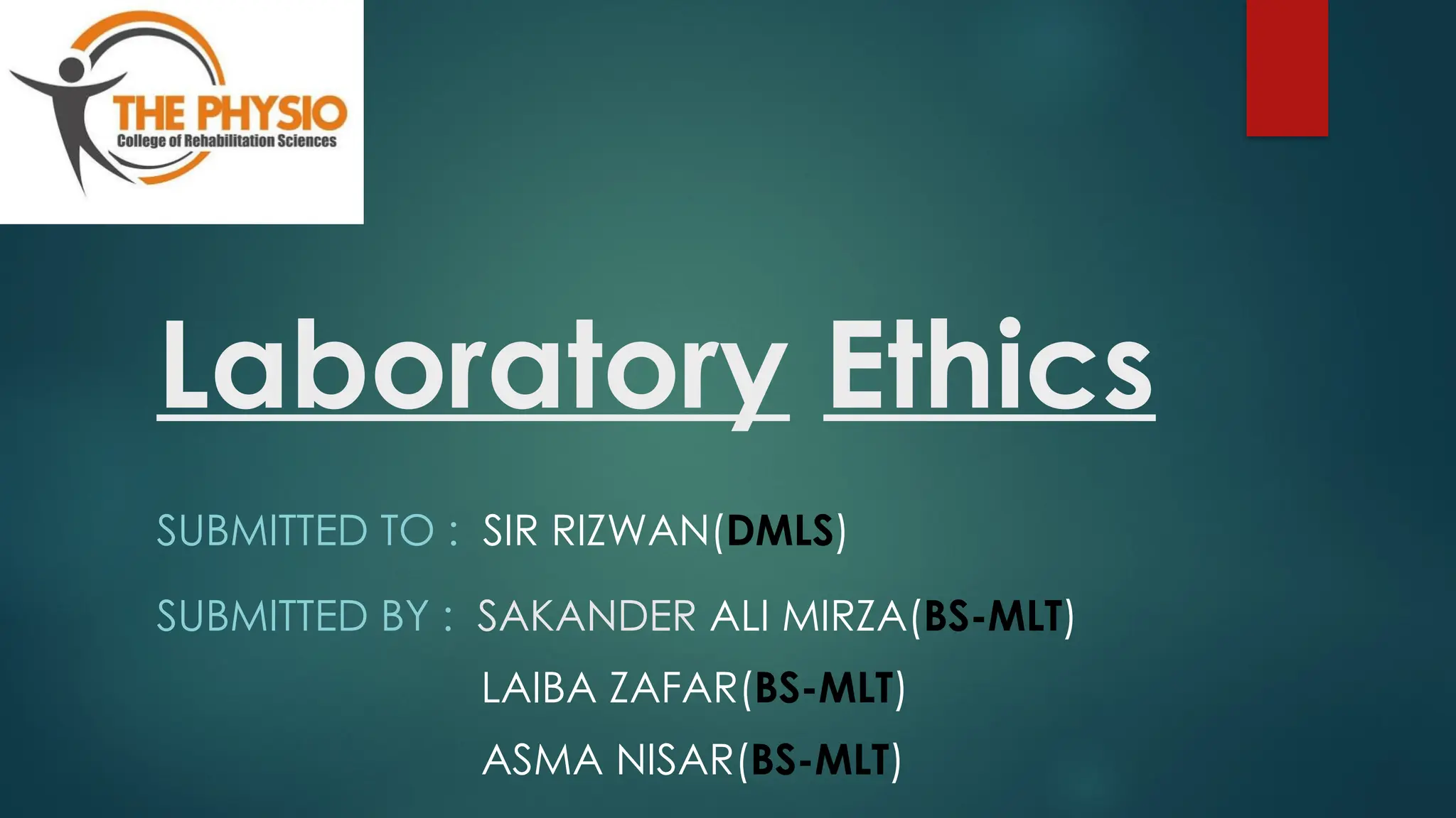 9b- Ethics.pptx ethics in medical laboratory technology | PPTX