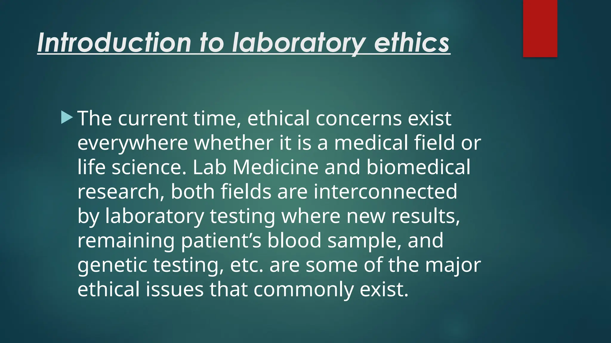 9b- Ethics.pptx ethics in medical laboratory technology | PPTX