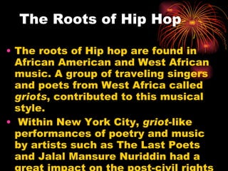 9 B. Hip Hop And Rap | PPT