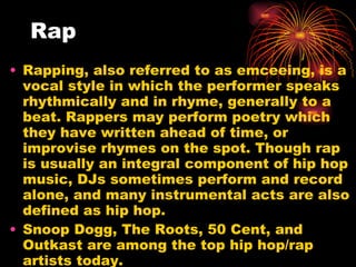 9 B. Hip Hop And Rap | PPT