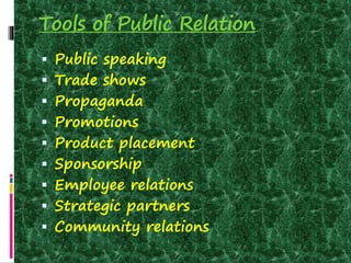 Public Relations | PPTX
