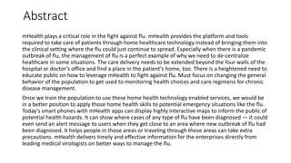 Role of mHealth in the fight against flu - Bipin Thomas | PPT