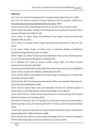 State of the art creative and innovative design methods | PDF