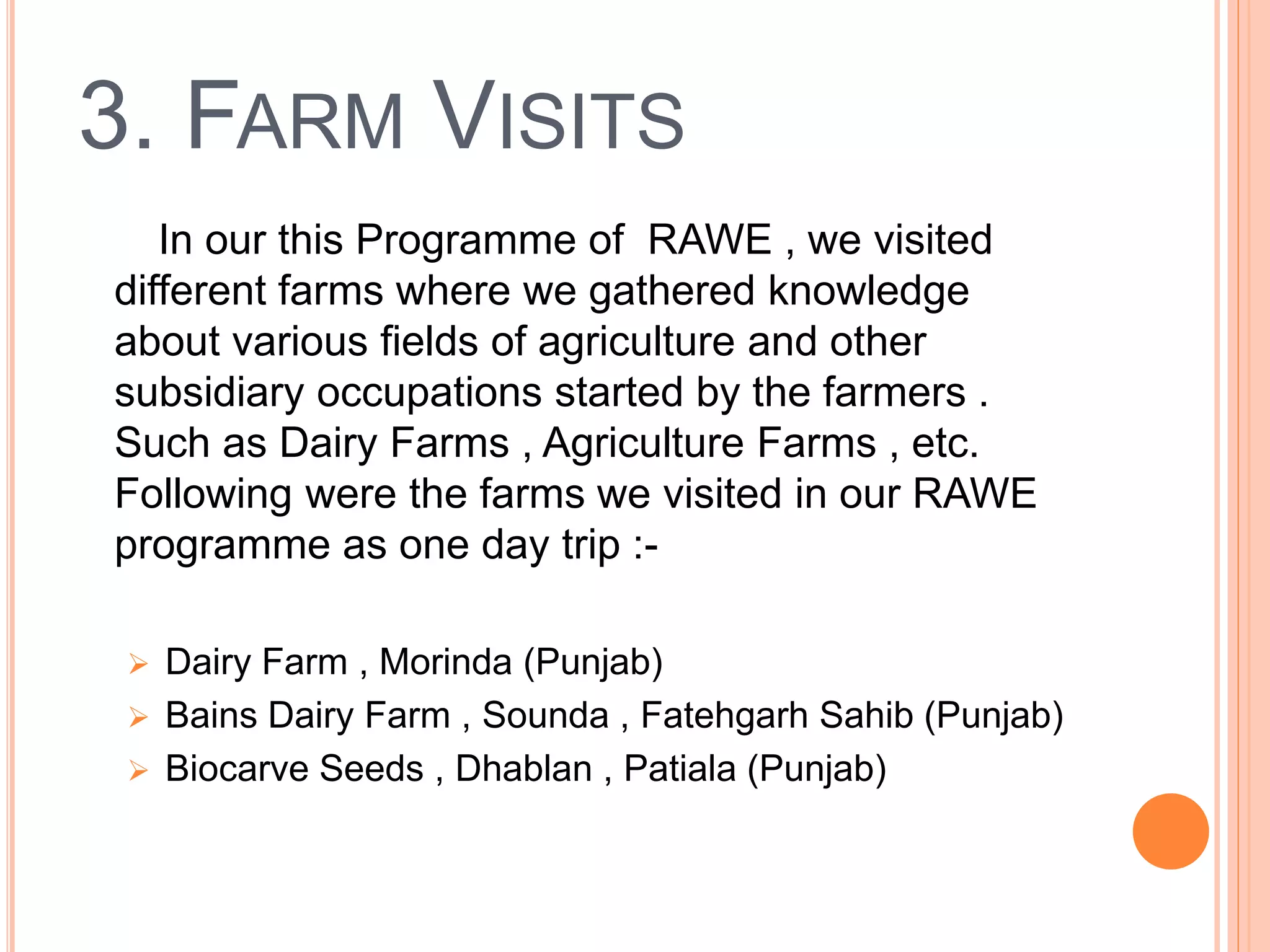 A Report on RAWE | PPTX