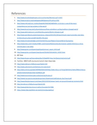 Green Cities Sustainable Transport | DOCX