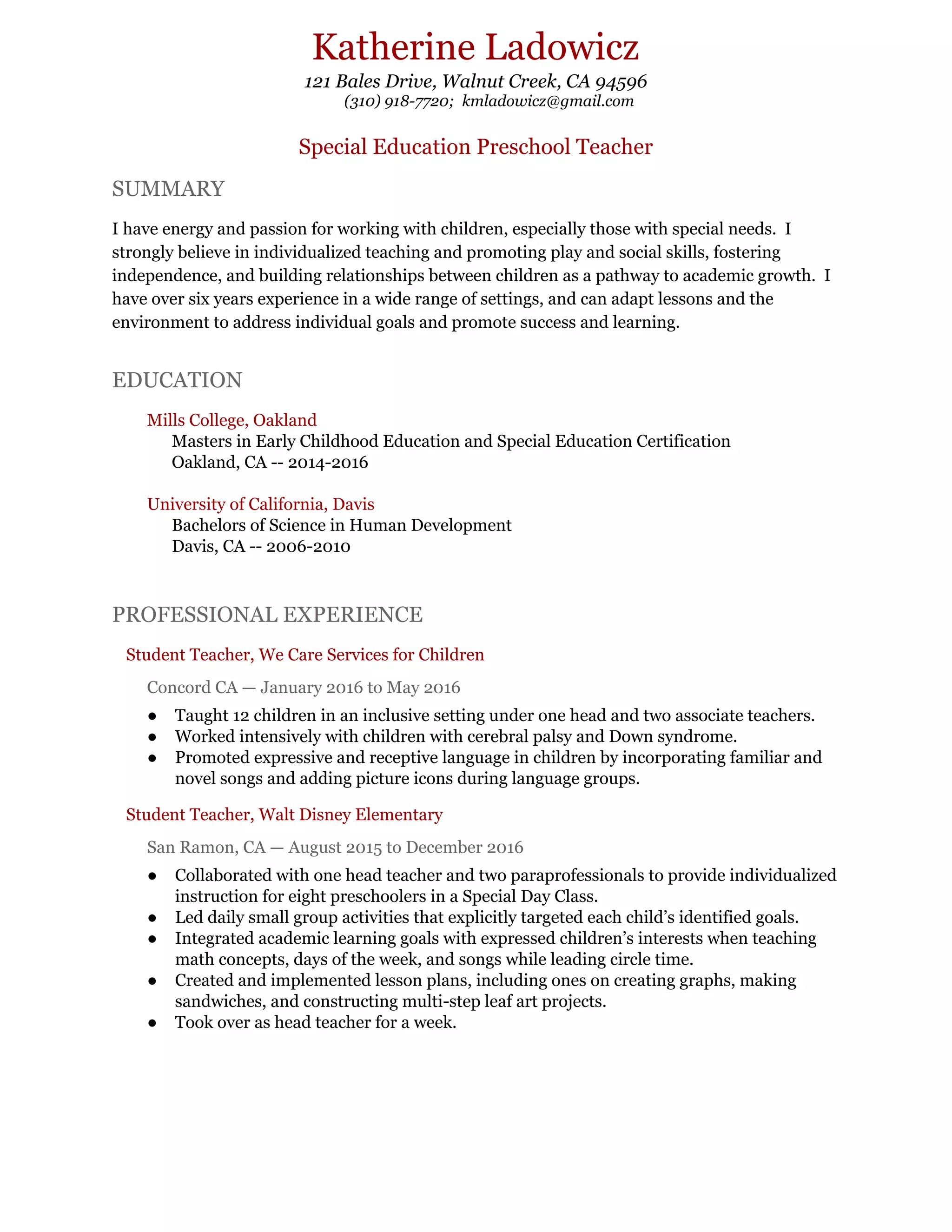 KatieLadowiczResume | PDF