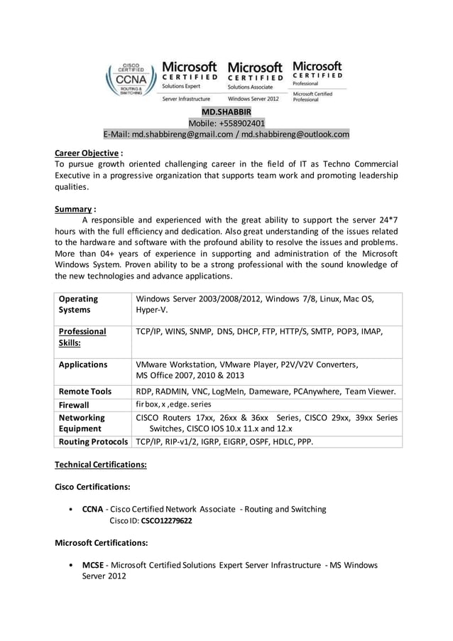 shabbir cv | PDF