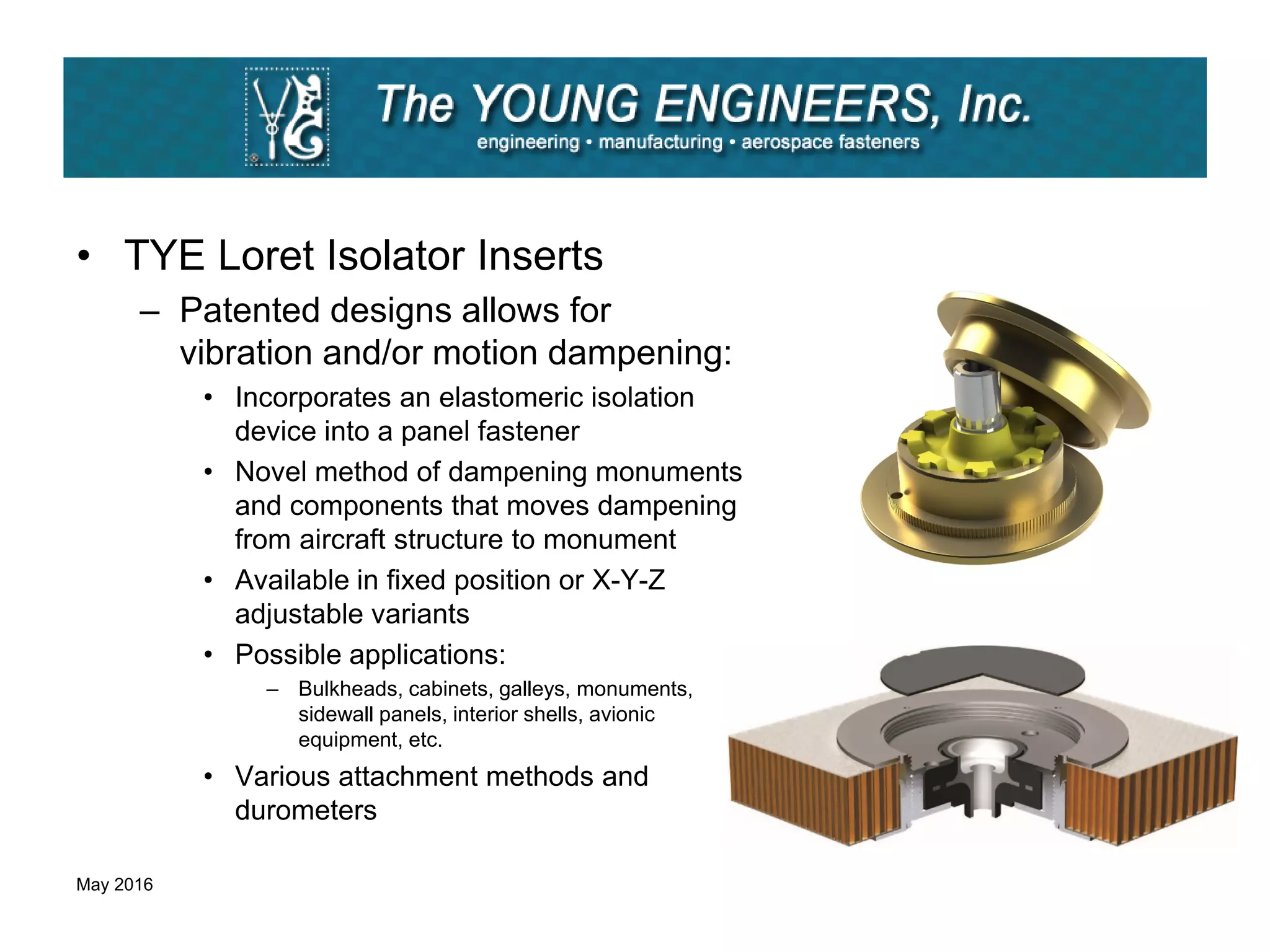 TYE Isolator Inserts - May 2016 | PDF
