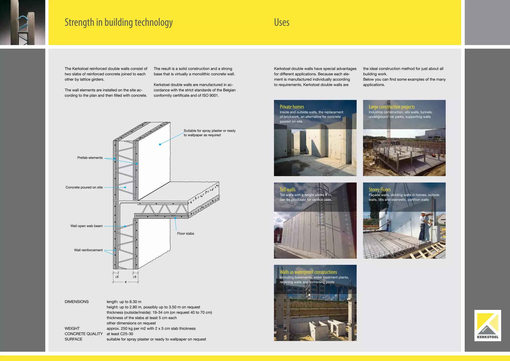 REINFORCED CONCRETE PRECAST TWIN WALLS | PDF
