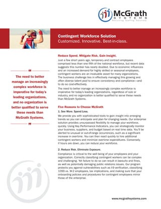 Contingent Workforce Solution | PDF