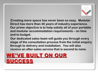 PRESENTATION - Modular Direct | PPT