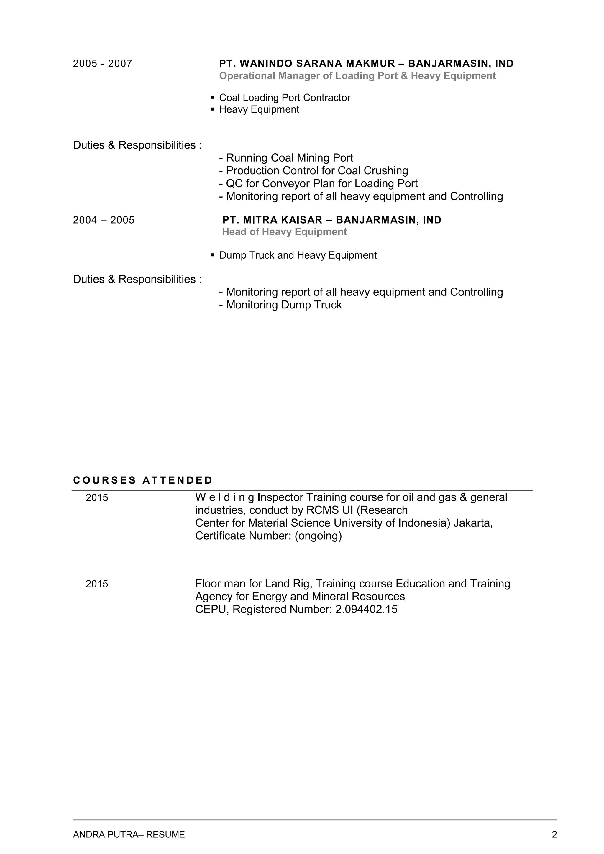 CV AR 2015 | PDF