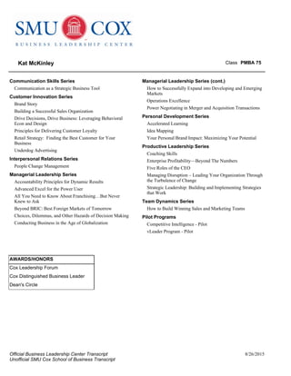 Seminar Transcript - KM | PDF | Business Expos & Conferences | Events