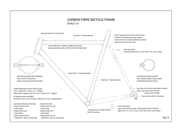 Carbon Fibre Bicycle Frame Drawing. | PDF