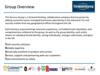 The Securus Group - Introduction Presentation - April 2015 | PPT
