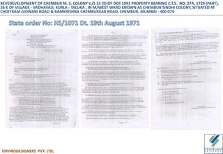 CHEMBUR | PPTX | Developmental Sites | Real Estate