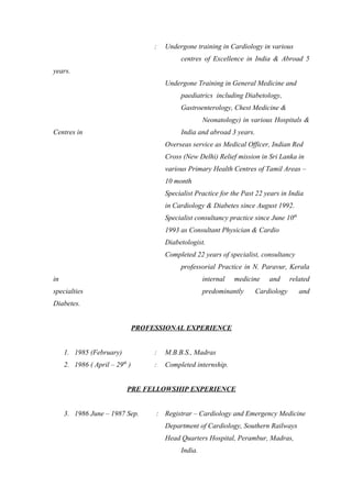 Prasad Panicker cv | DOC