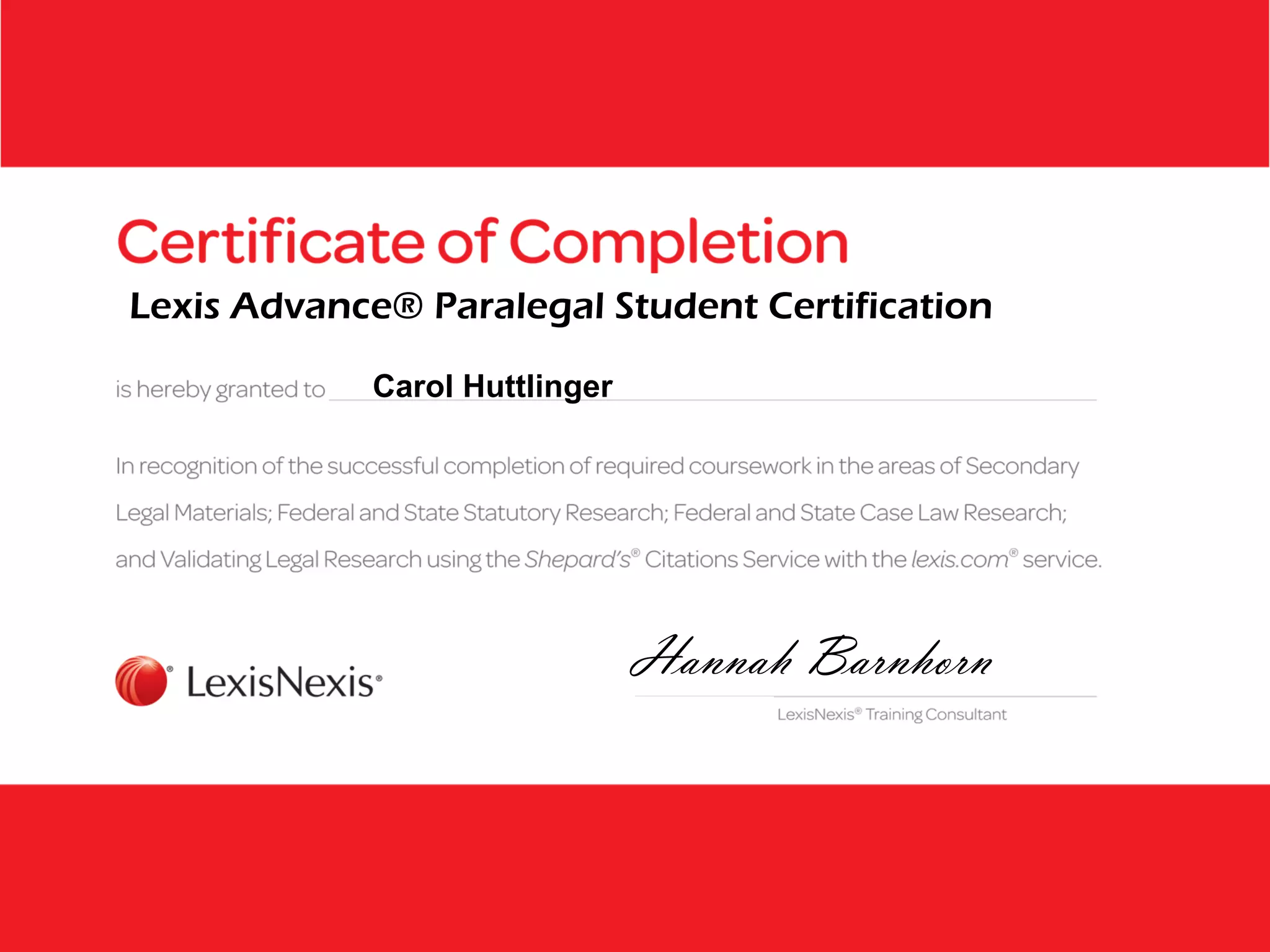 Lexix-Nexis Certification | PDF