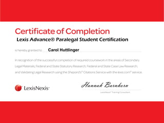 Lexix-Nexis Certification | PDF
