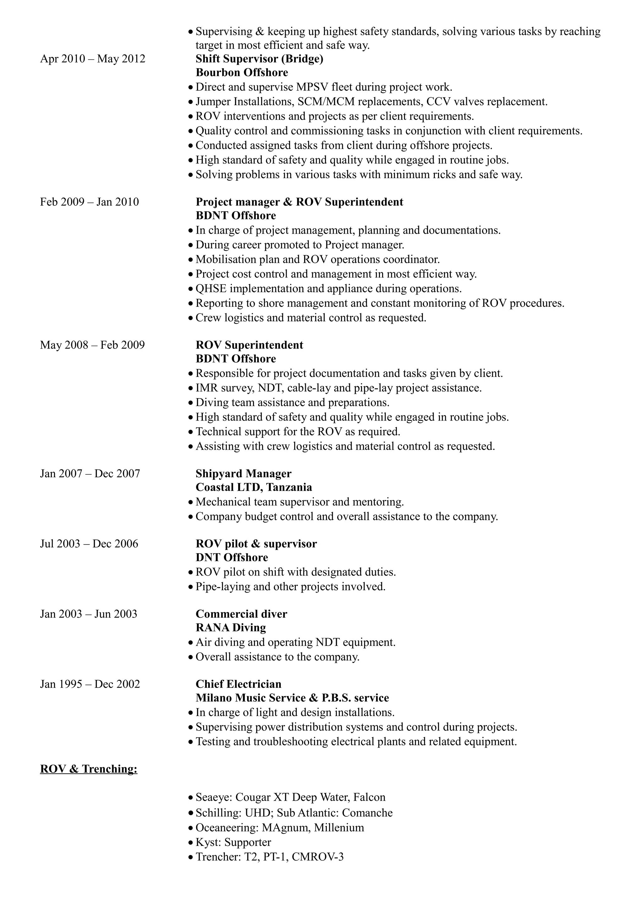 Davide Ansaldi CV | PDF