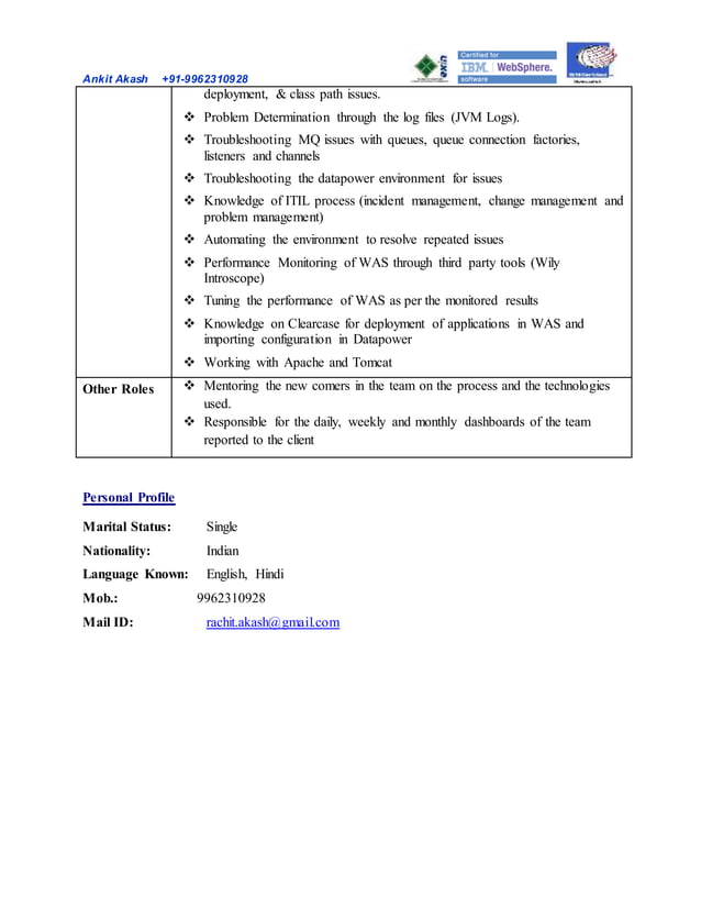 Resume_Ankit_Akash | PDF