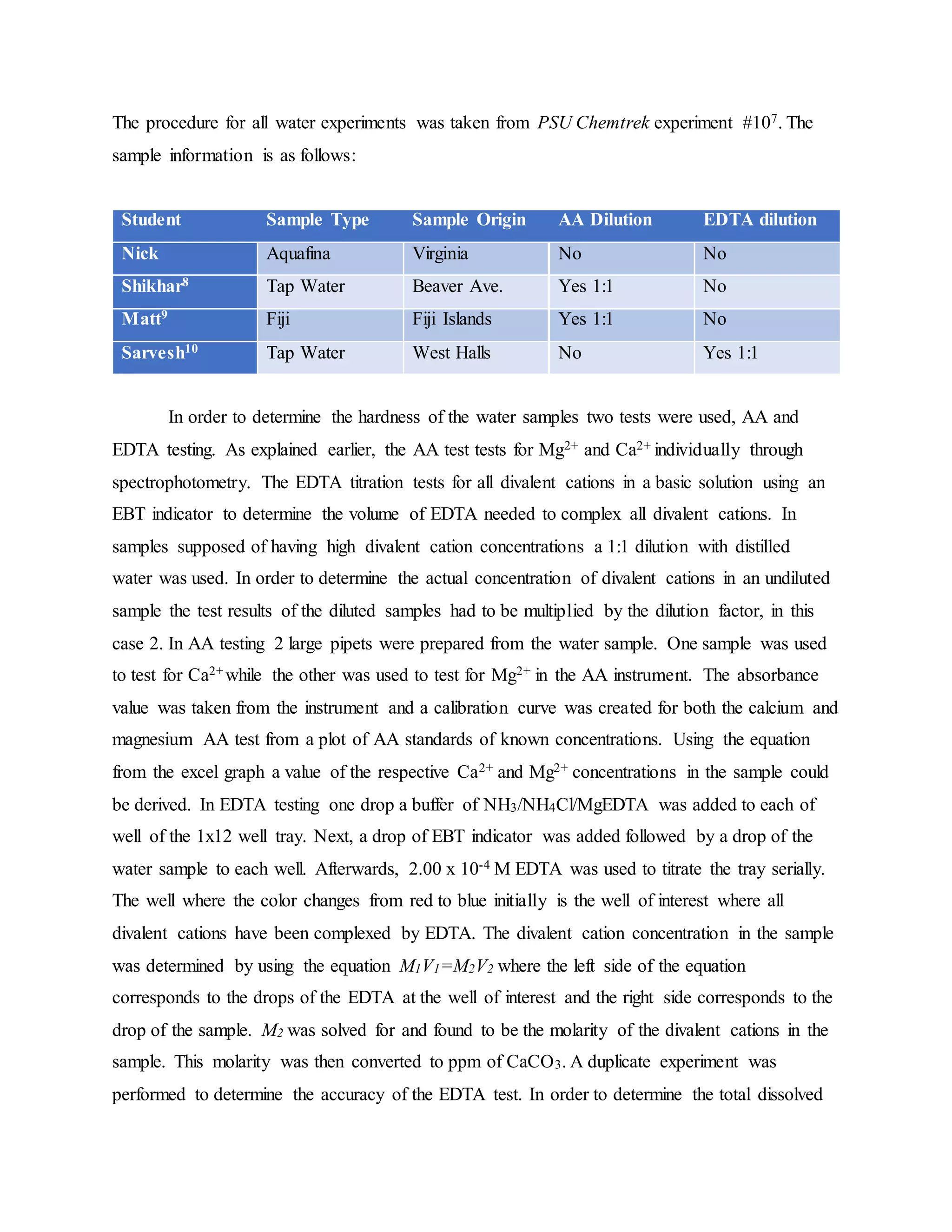 Chem 111 Formal Report | DOCX