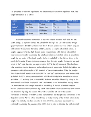 Chem 111 Formal Report | DOCX