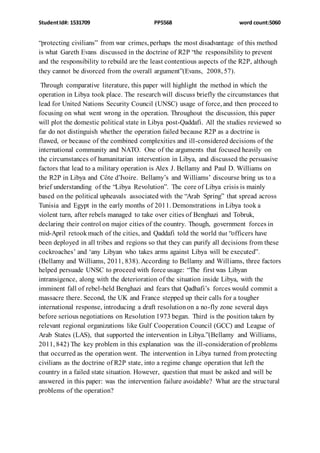 Libya final research | PDF