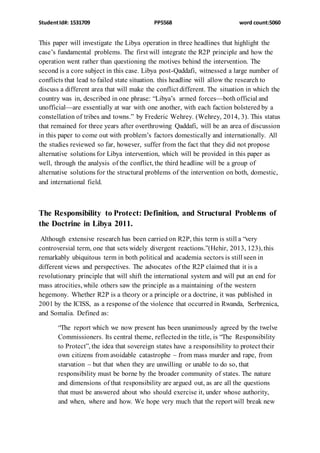 Libya final research | PDF