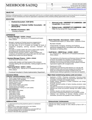 msadiq_Resume | PDF | Business Accounting & Finance | Business