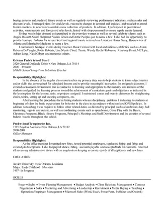KYNITRA WATSON Resume | PDF