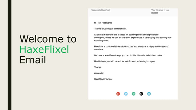 HaxeFlixel Final Presentation | PPT