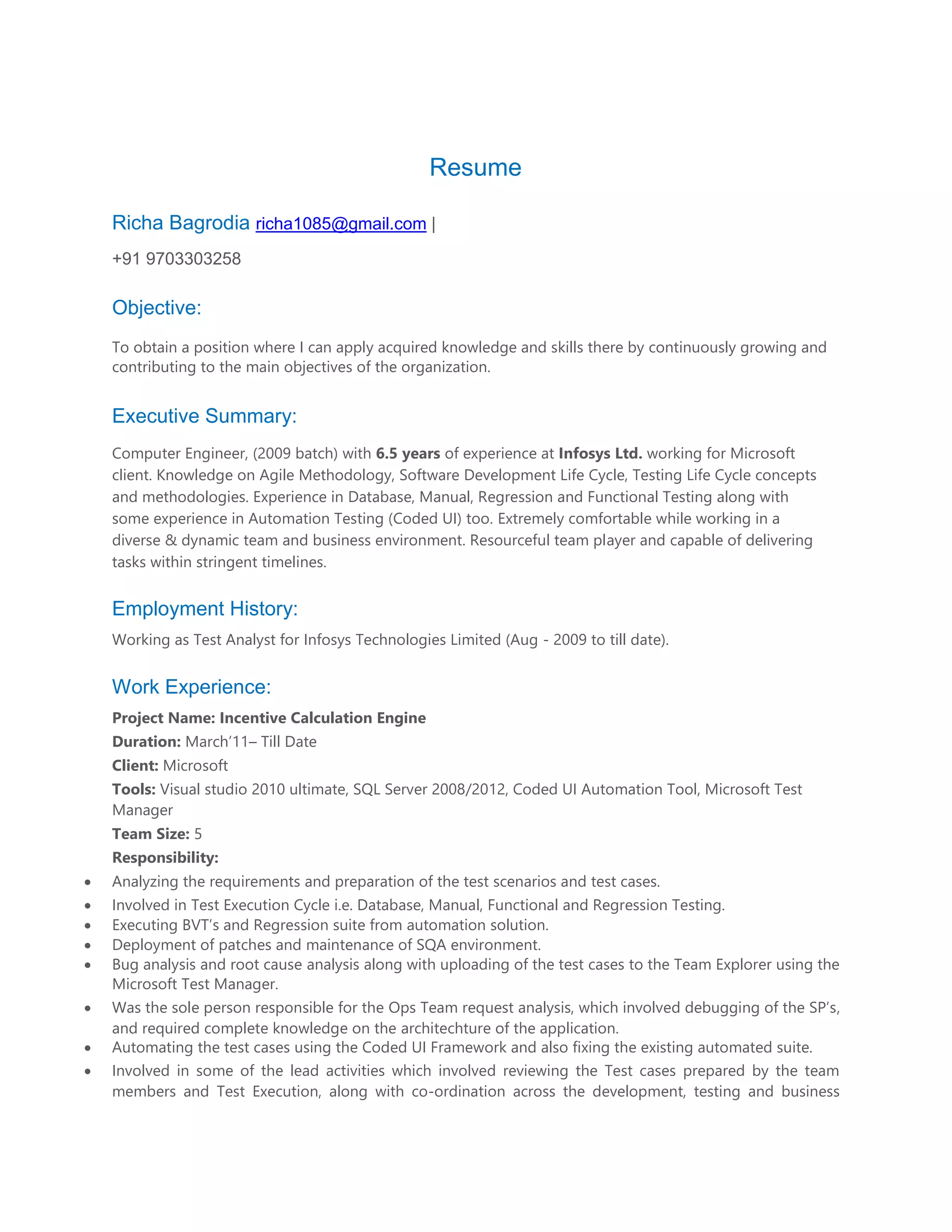Resume_Richa Bagrodia | PDF