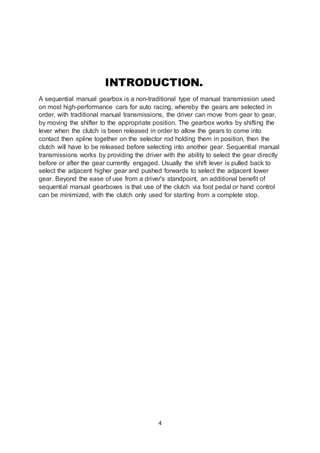 SEQUENTIAL MANUAL GEARBOX | PDF