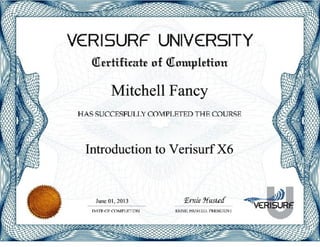 VERISURF UNIV. INTRO TO TO X6 | PPT