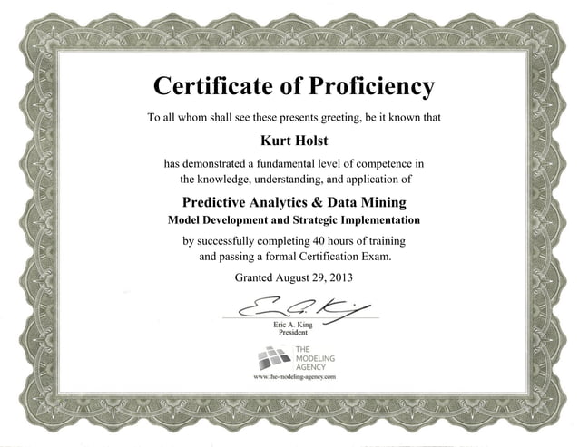 Certificate of Proficiency - 18 or above | PDF
