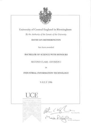 Bsc Hons Industrial Information Technology | PDF | Computing ...