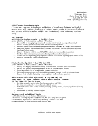 Reinhardt Resume - May2015 | DOCX
