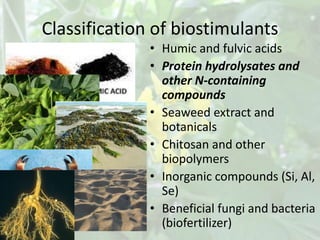 Use of biostimulants for a sustainable horticulture | PPT