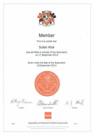 ACCA - Member | PDF