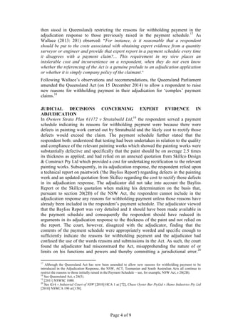 How Should Adjudicators Deal with Expert Reports in Australia | PDF